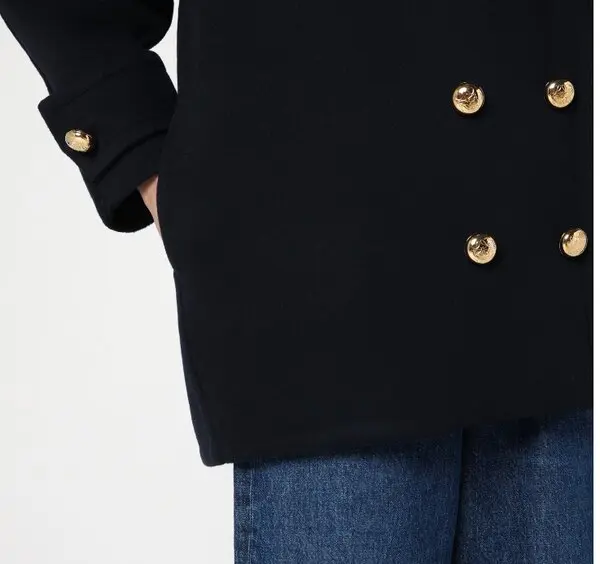 Loewe Double-breasted Peacoat With Straps