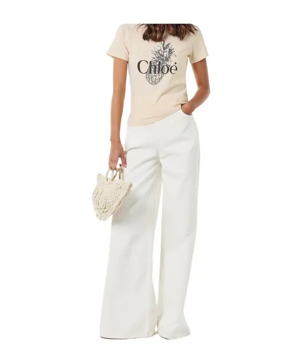 Chloé Pineapple Print Short-sleeve T-shirt
