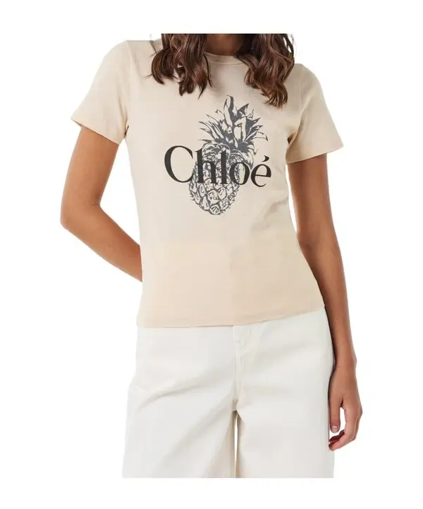 Chloé Pineapple Print Short-sleeve T-shirt