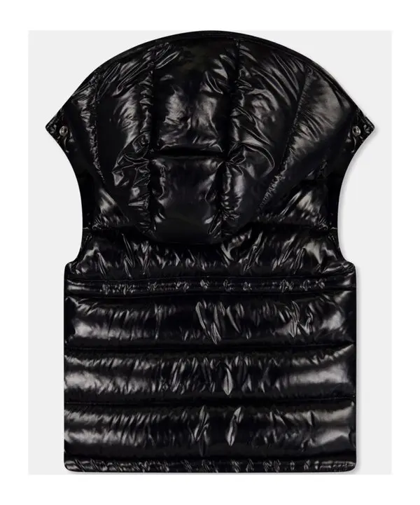 Moncler Quilted Zip Vest With Logo Patch