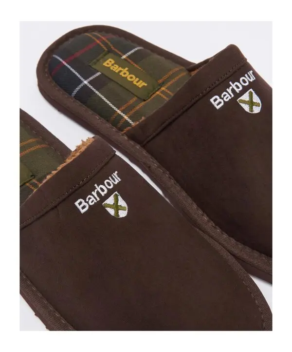 Barbour Everitt Mule Slippers - Brown