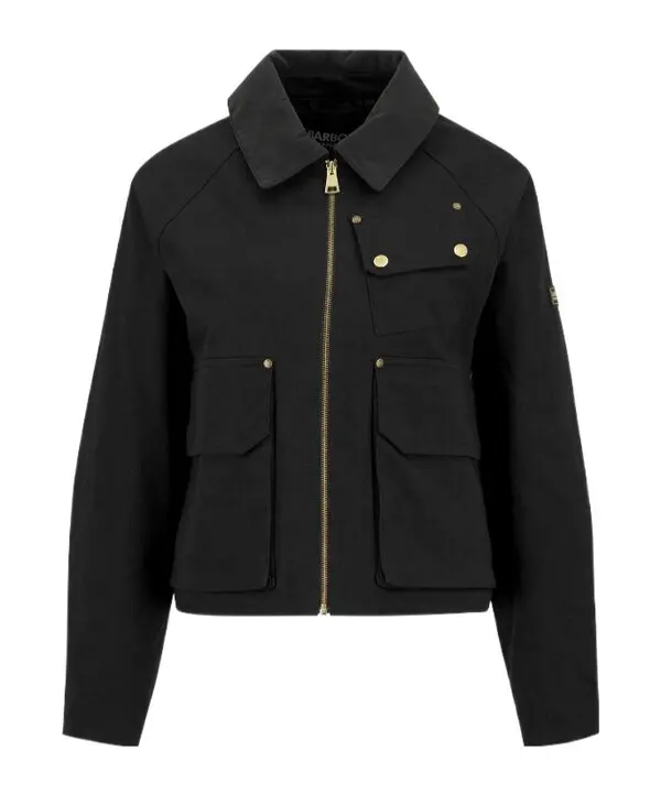 Barbour Long-sleeved Casual Jacket With Zip Closure