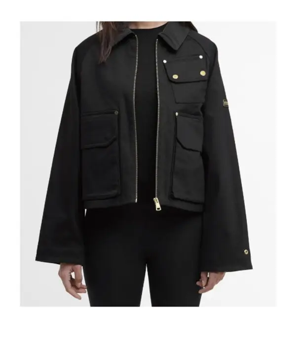 Barbour Long-sleeved Casual Jacket With Zip Closure
