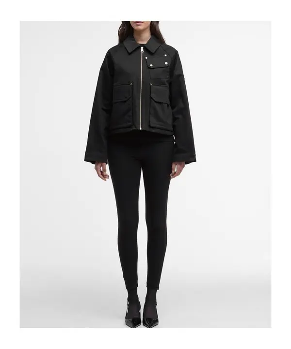 Barbour Long-sleeved Casual Jacket With Zip Closure