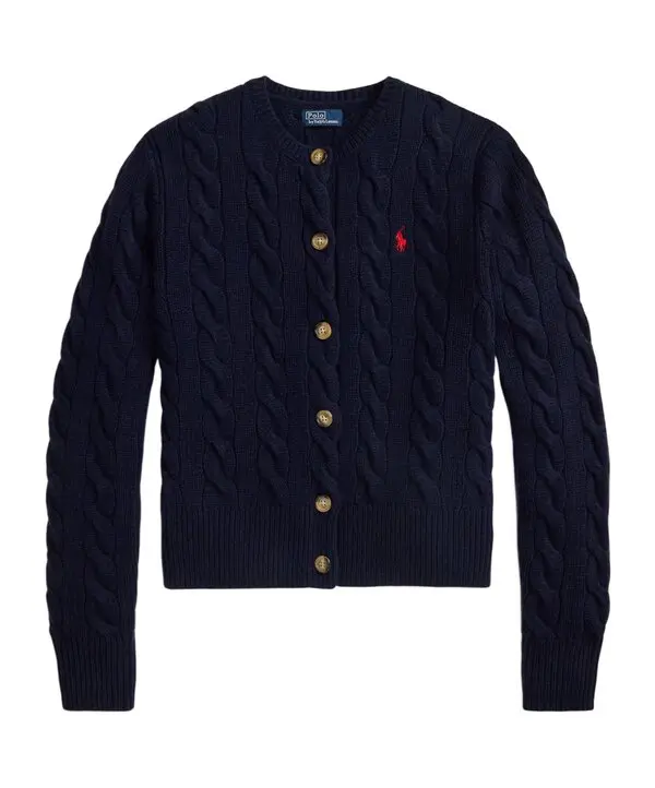 Polo Ralph Lauren Navy Cable Knit Cardigan