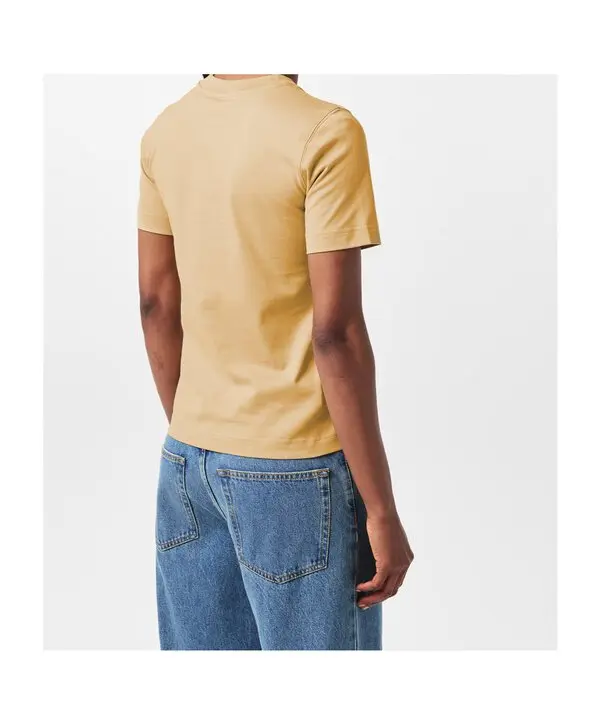 Burberry Logo Print Short Sleeve T-shirt - Nude