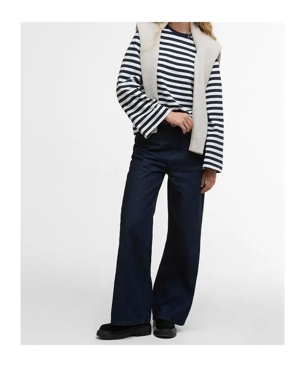 Barbour Striped Long Sleeve Sweatshirt - Black