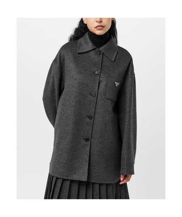 Prada Wool And Cashmere Blend Coat