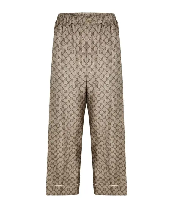 Gucci Logo Wide-leg Track Pants