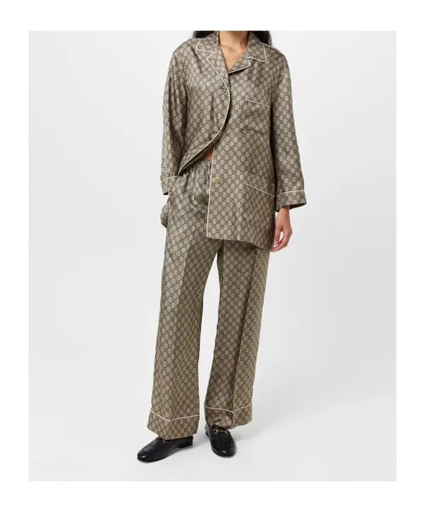 Gucci Logo Wide-leg Track Pants