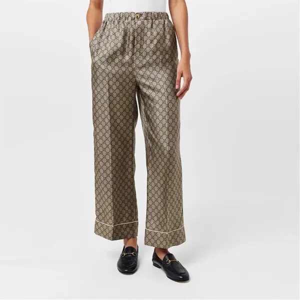 Gucci Logo Wide-leg Track Pants