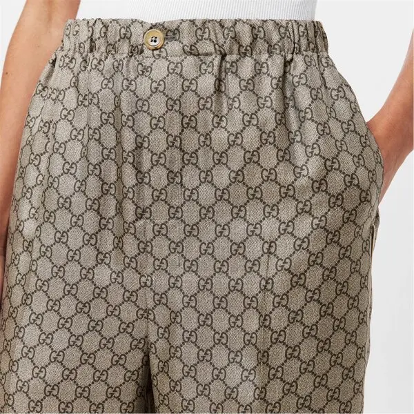 Gucci Logo Wide-leg Track Pants