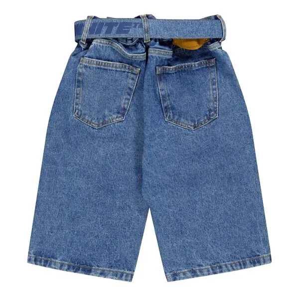 Off-White Belted Denim Shorts