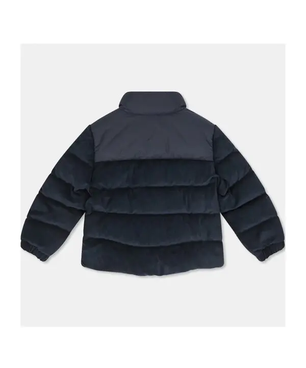 Moncler Quilted Down Jacket With Logo Patch
