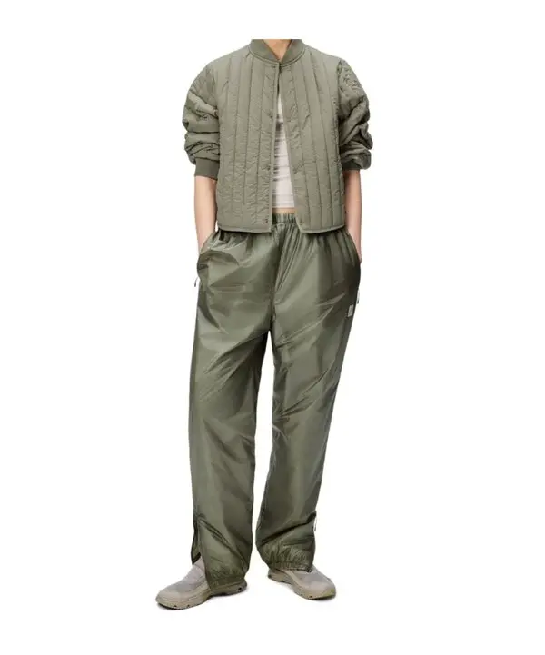 Rains Snap-button Long-sleeved Cotton Coat
