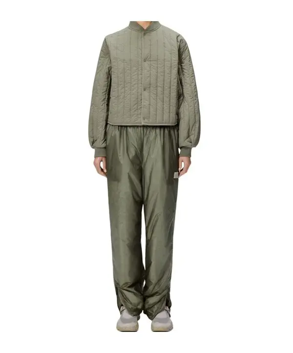 Rains Snap-button Long-sleeved Cotton Coat