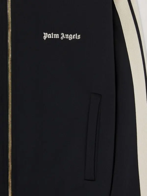 Palm Angels Logo Embroidered Zipped Jacket