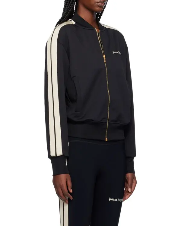 Palm Angels Logo Embroidered Zipped Jacket