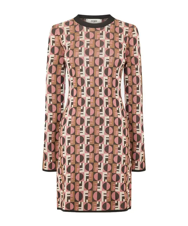 Fendi Monogram Knit Dress