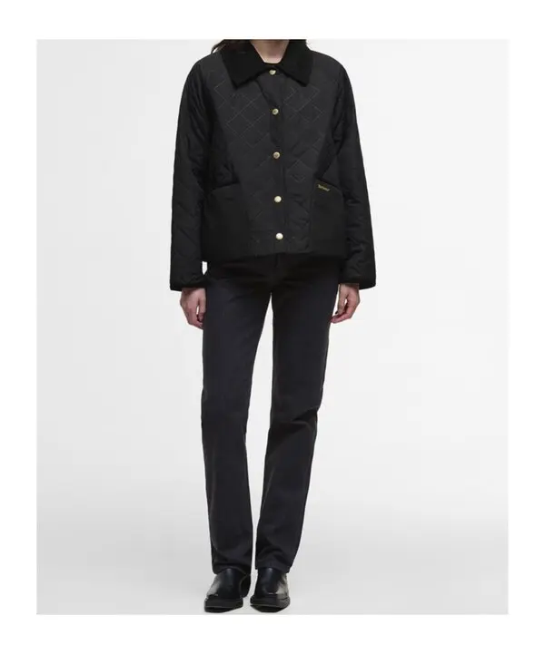 Barbour Quilted Jacket With Corduroy Collar