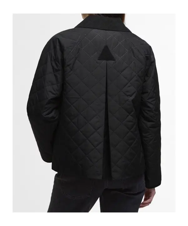 Barbour Quilted Jacket With Corduroy Collar