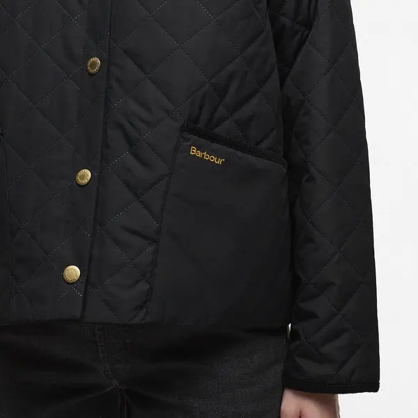 Barbour Quilted Jacket With Corduroy Collar