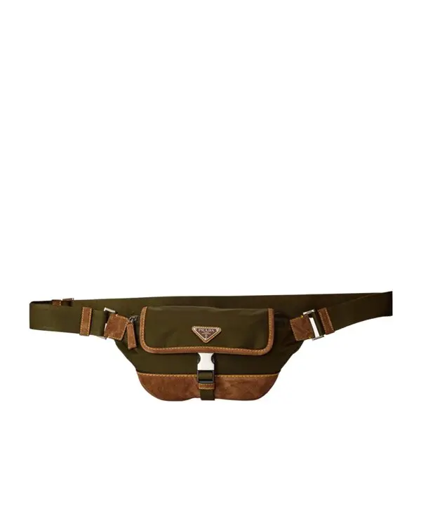 Prada Logo Belt Bag - Black