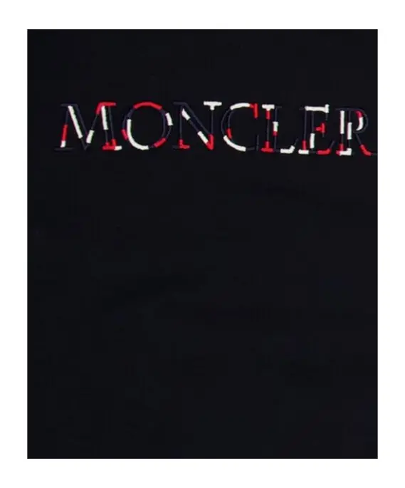 Moncler Embroidered Logo Crewneck Sweatshirt - Black