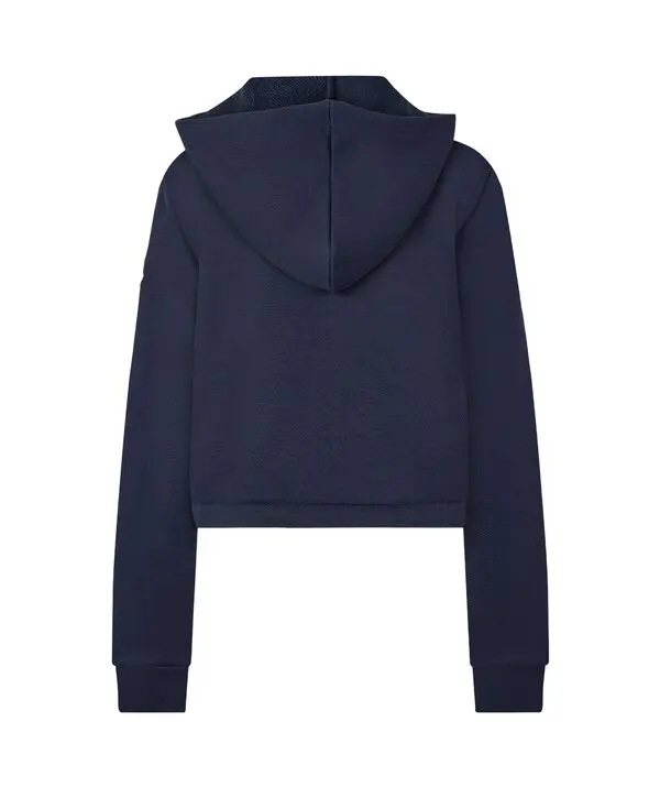 Moncler Zip-up Cropped Hoodie With Ribbed Pockets