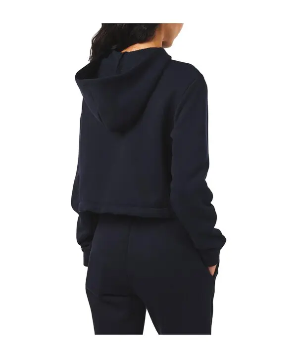 Moncler Zip-up Cropped Hoodie With Ribbed Pockets