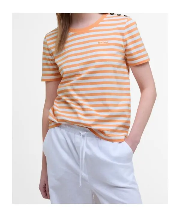 Barbour Striped Crewneck Short Sleeve Top
