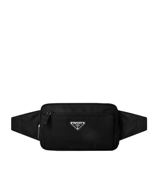 Prada Logo Belt Bag - Black