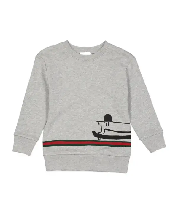 Gucci Printed Crew Neck Sweatshirt