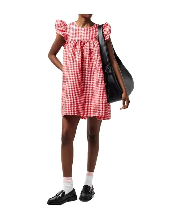 GANNI Ruffled Mini Dress