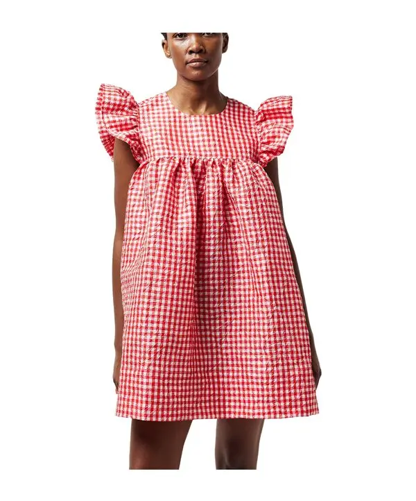 GANNI Ruffled Mini Dress