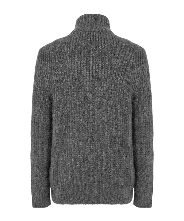 Moncler Ribbed Knit Zip Cardigan