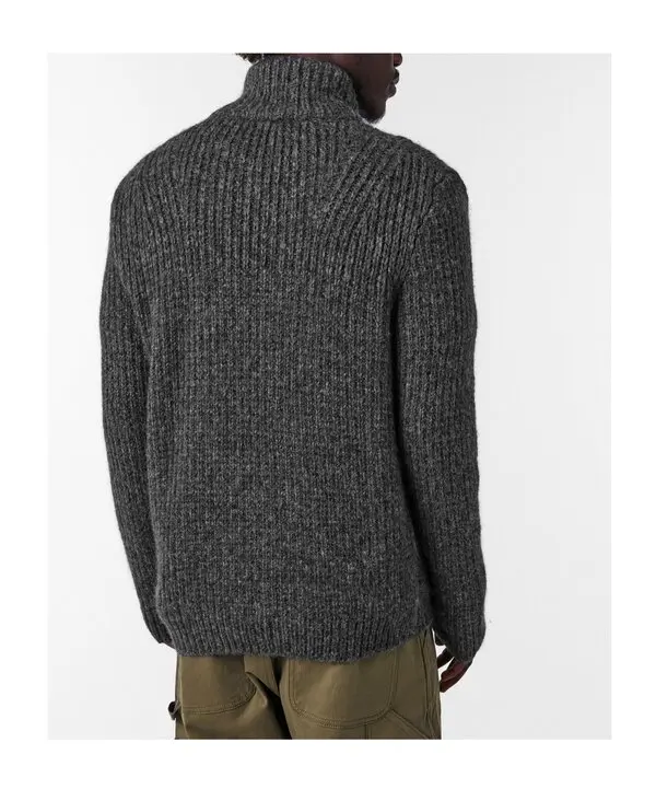 Moncler Ribbed Knit Zip Cardigan