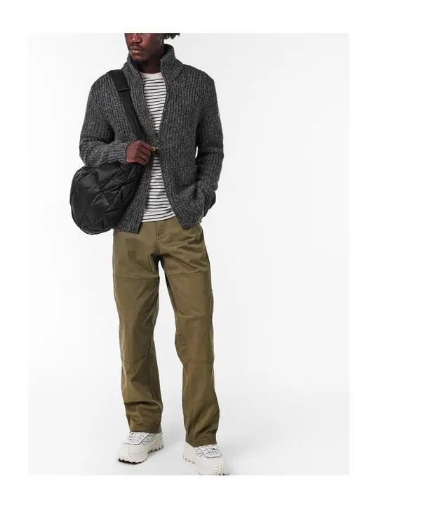 Moncler Ribbed Knit Zip Cardigan