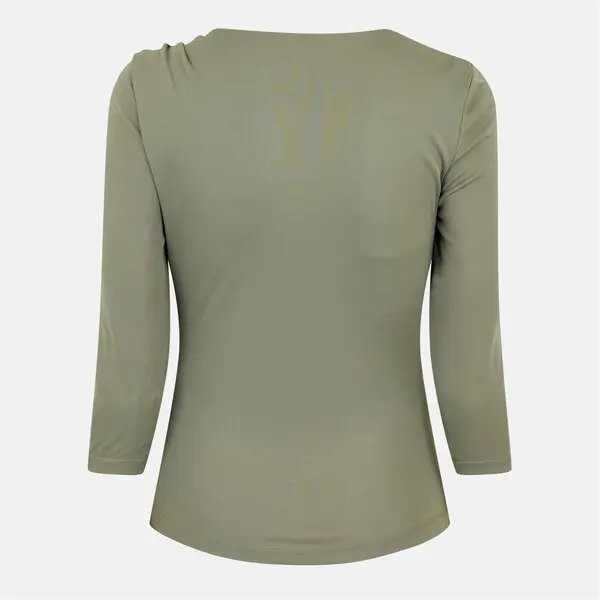 Ralph Lauren Asymmetrical Neckline Long-sleeve T-shirt