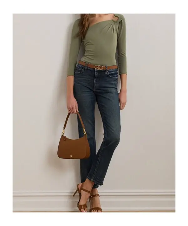 Ralph Lauren Asymmetrical Neckline Long-sleeve T-shirt