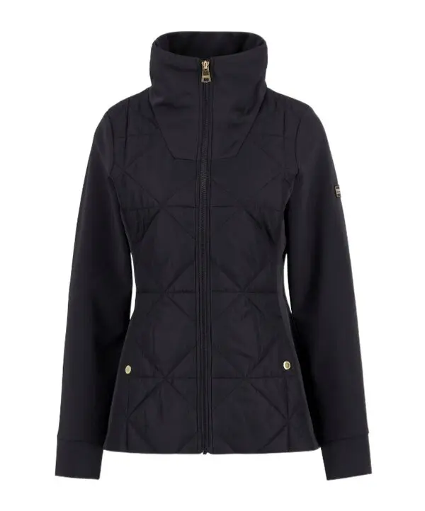 Barbour Quilted Zip-up Jacket With Stand Collar