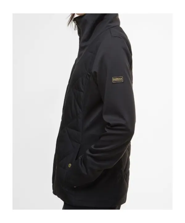 Barbour Quilted Zip-up Jacket With Stand Collar