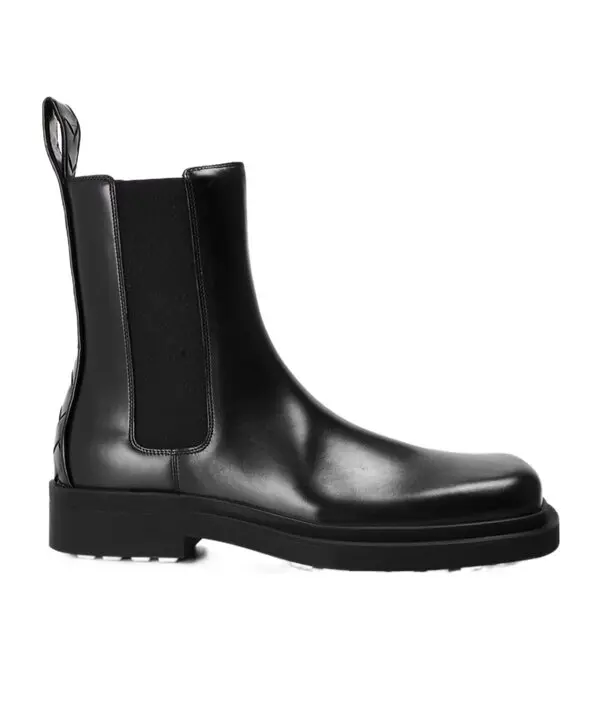 Bottega Veneta Square Toe Chelsea Boots