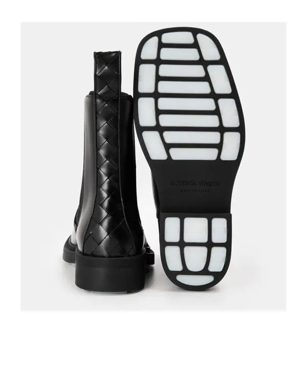 Bottega Veneta Square Toe Chelsea Boots