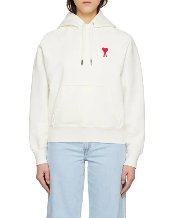 AMI Paris De Coeur Embroidered Hoodie