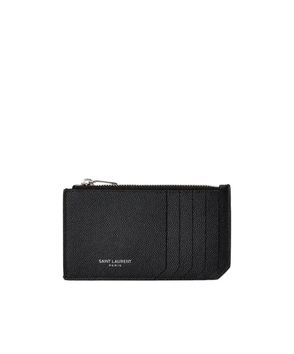 Saint Laurent Saint Zip Card Sn54 - Black