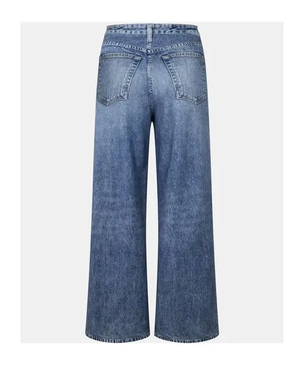 Rag & Bone Wide Leg Denim Trousers