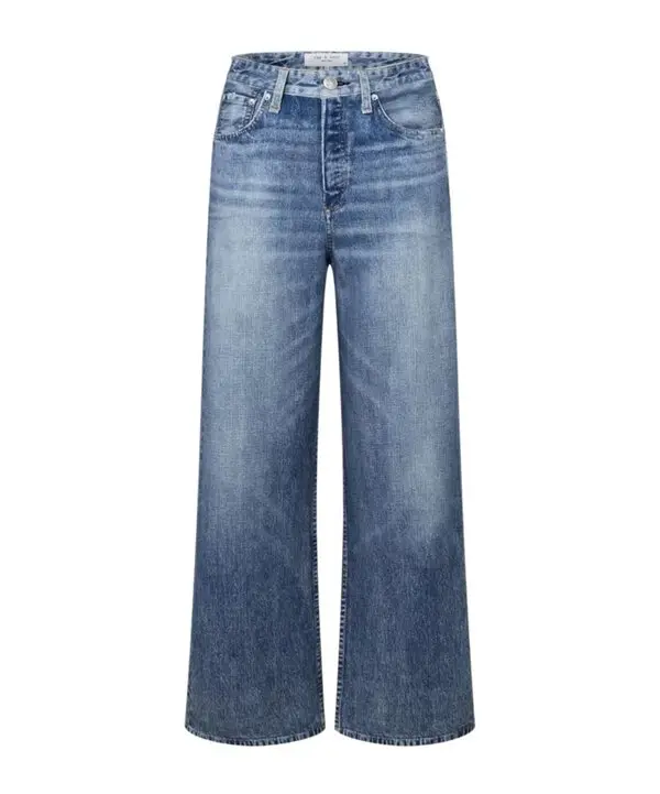 Rag & Bone Wide Leg Denim Trousers