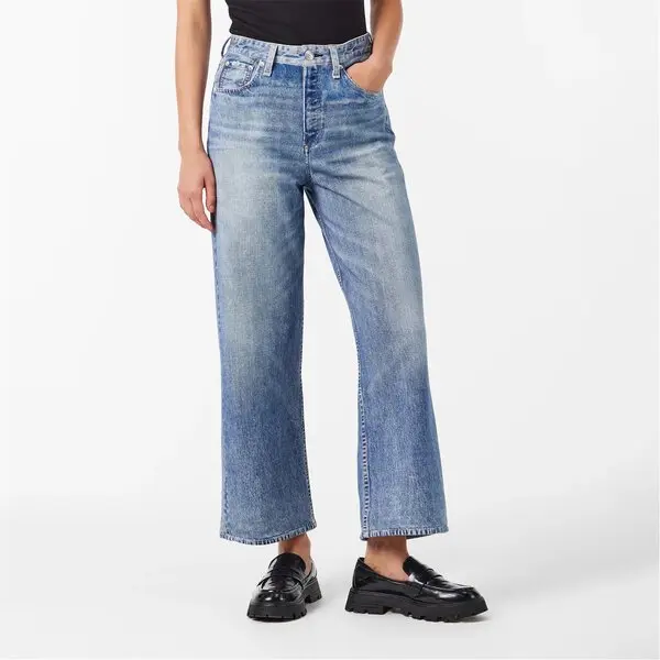 Rag & Bone Wide Leg Denim Trousers