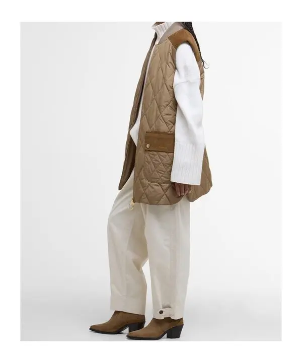 Barbour Lydia Quilted Gilet - Brown